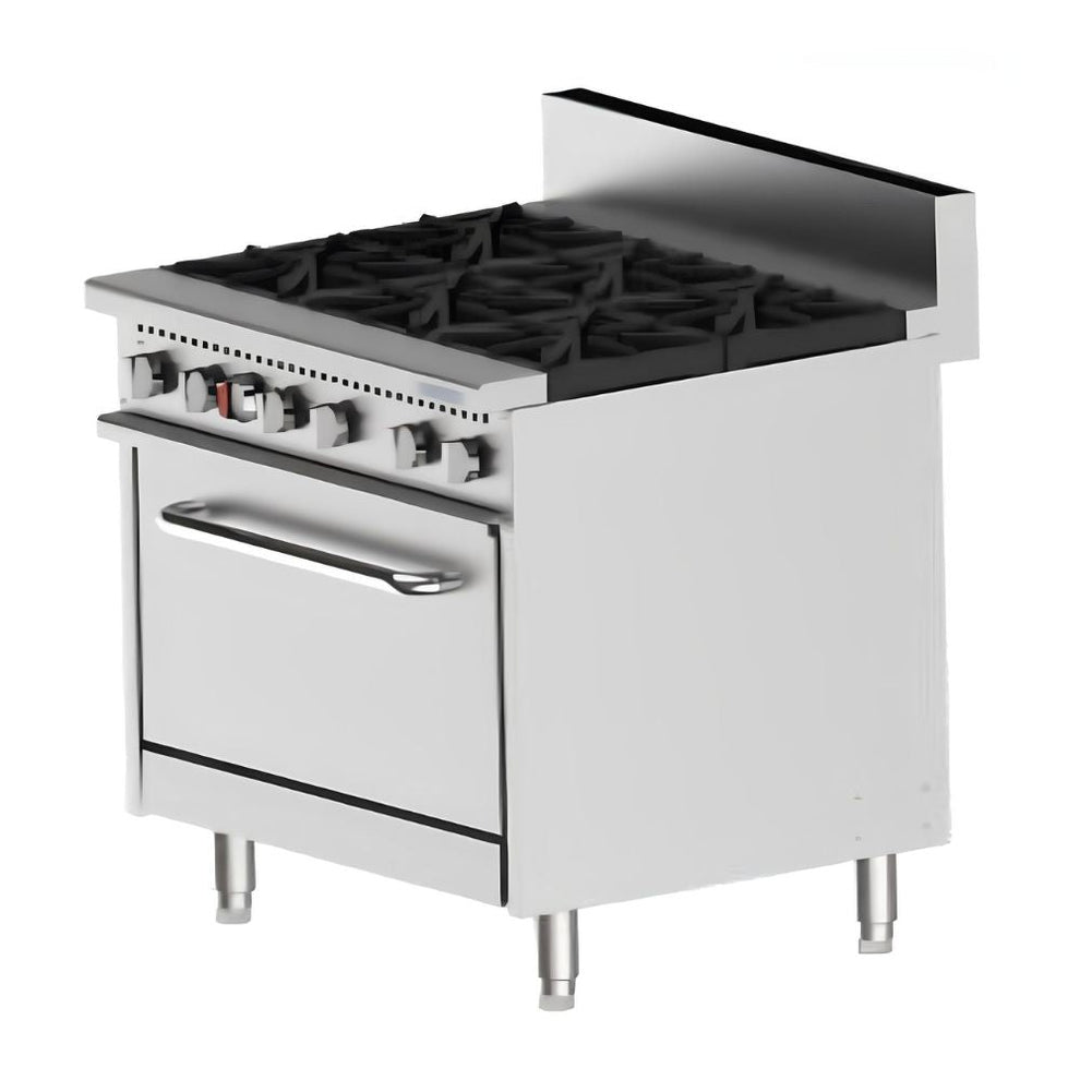 ESTUFA IMBERA 1029158 EHGP-6Q | Estufa con Horno a Gas | Acero ...