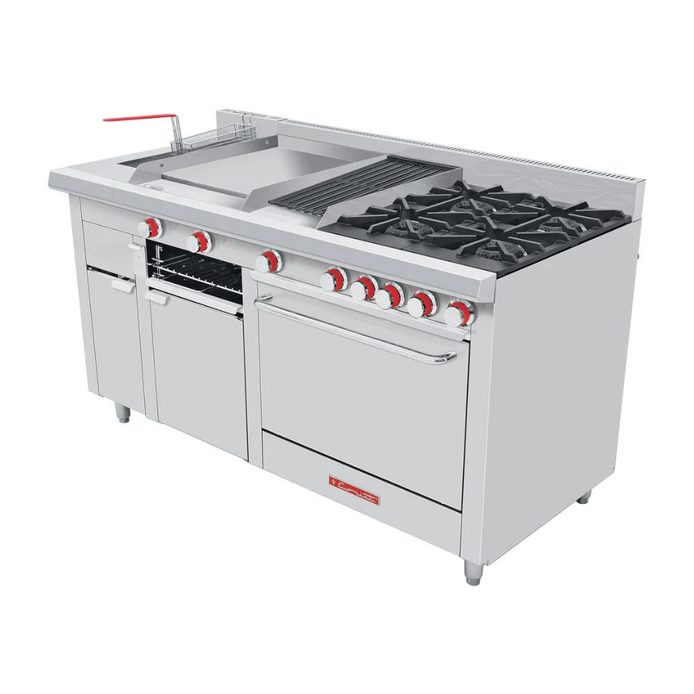 CORIAT MULTI-BURN MASTER FLOOR STOVE | Stove | 4 Burners | Grill ...