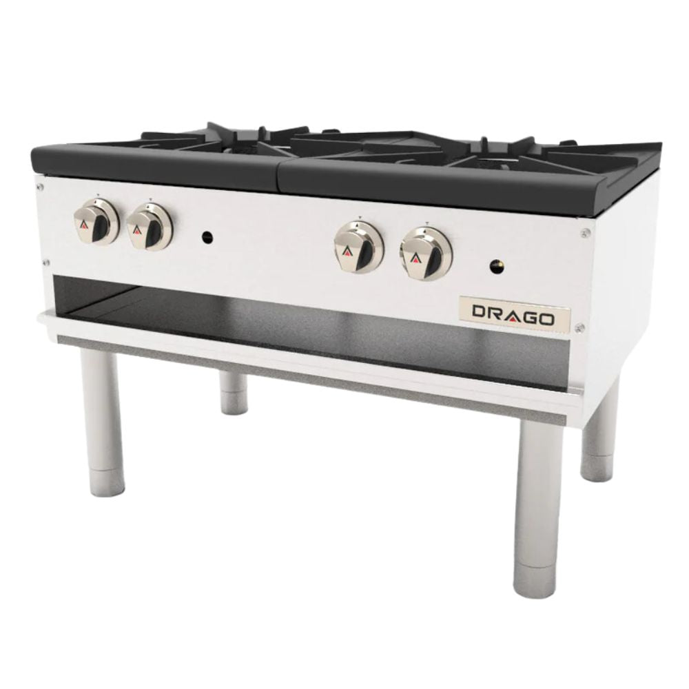 EUROQUIP GNFO-02-HSH Stove | Horizontal Stove | 4 Burners | Natural Gas ...