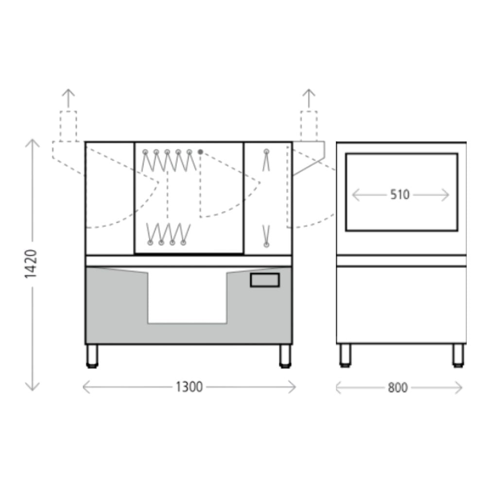 WINTERHALTER 173V0020 Dishwasher Conveyor System C50 M LINE 50 | Compa ...