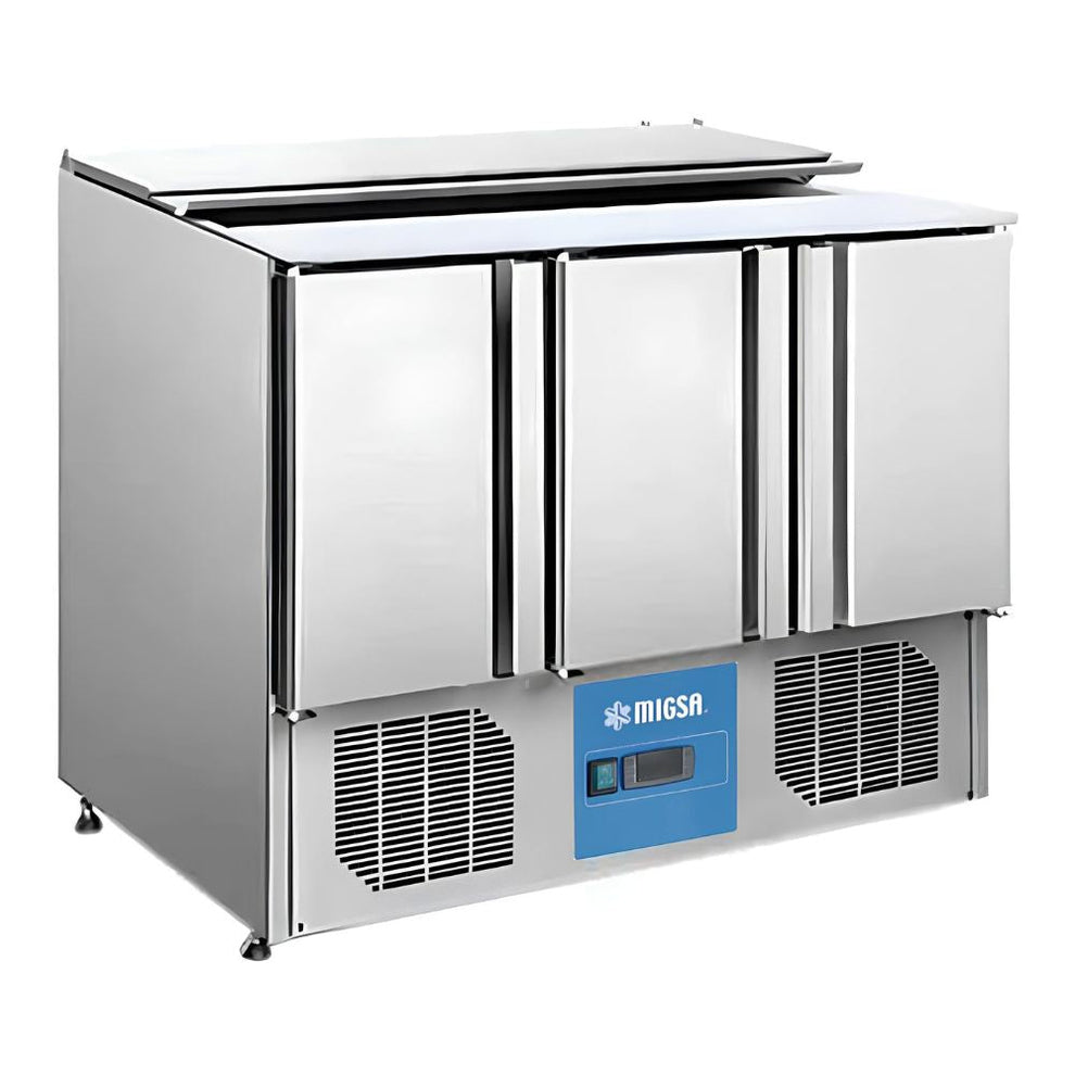 Migsa S903 Cold Bar, European Style Salad Bar, 3 Doors, Restaurant ...