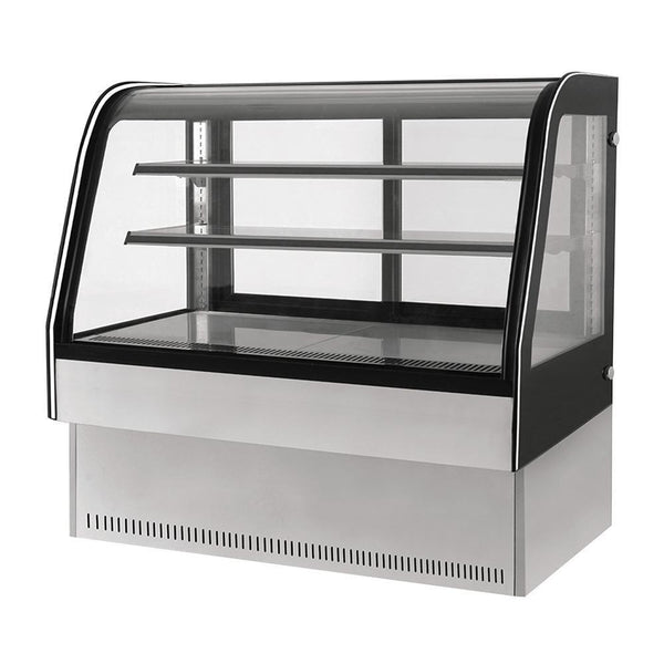 MIGSA GN-1500C2 Display Case | Refrigerated Display Case with Curved ...